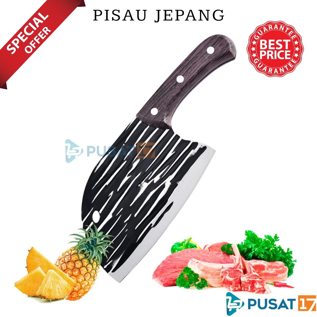 Jual PUSAT17 PISAU KOKI JEPANG SUPER TAJAM STAINLESS STEEL / PISAU ...