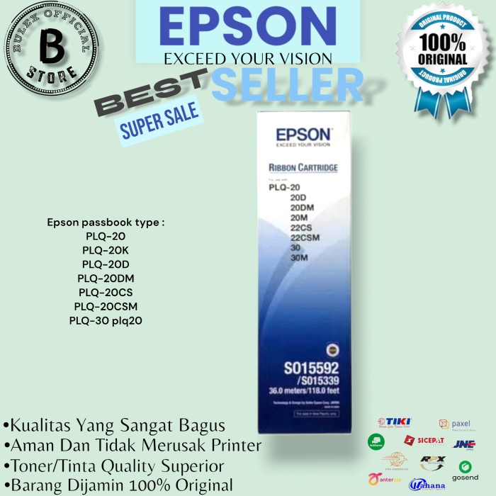 Jual EPSON Ribbon PLQ-20 ORIGINAL | Shopee Indonesia