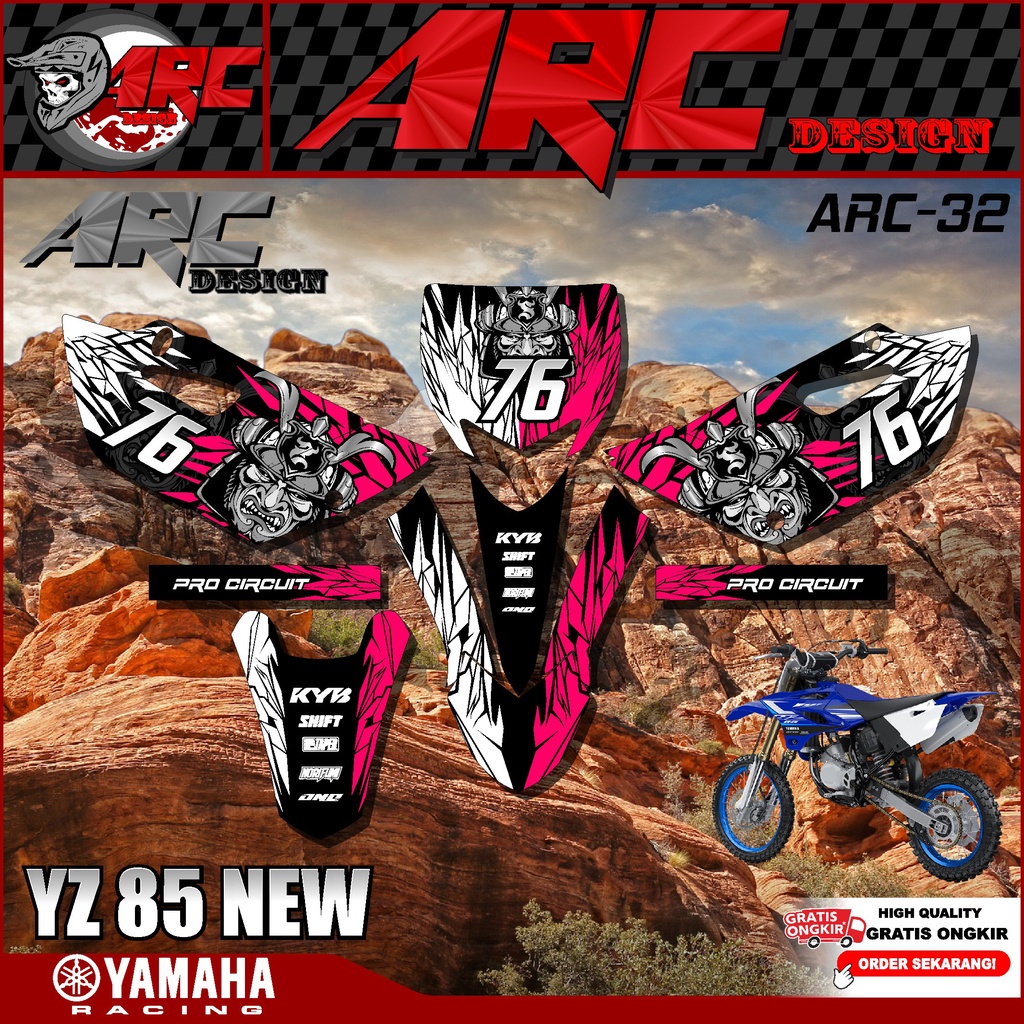 Jual Sticker Striping Lis Variasi Yamaha YZ 85 New Semi Fullbody ...