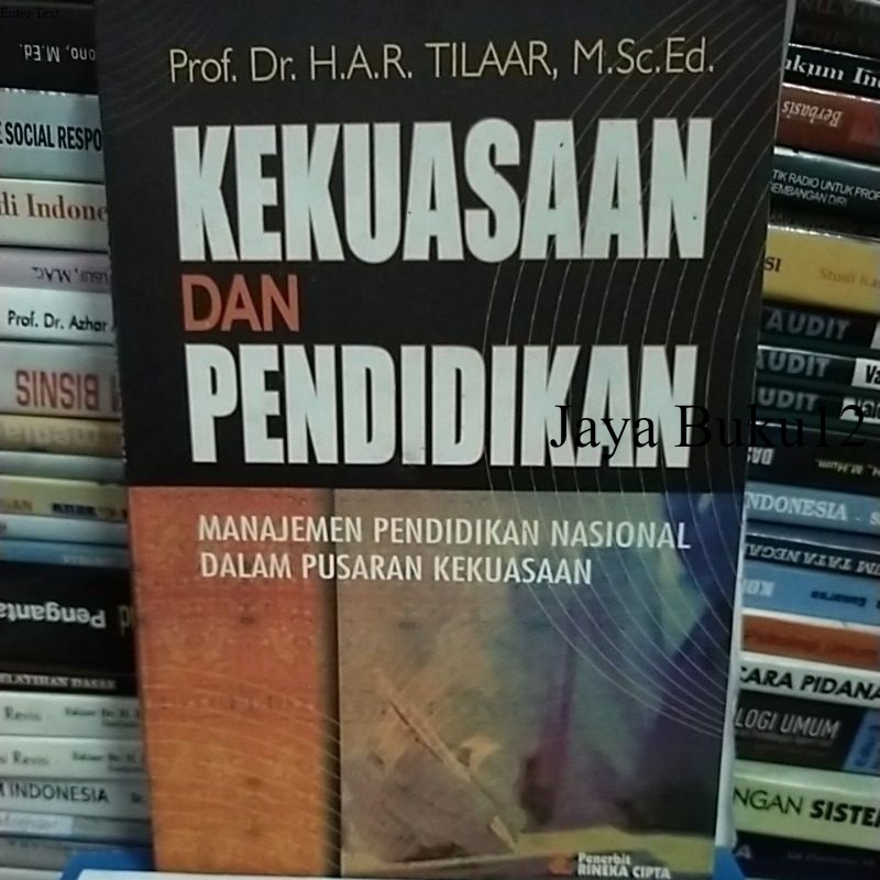 Jual Buku kekuasaan dan pendidikan dr haar tilaar | Shopee Indonesia