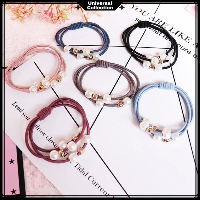 Jual IKAT RAMBUT KOREA STYLE / GELANG RAMBUT KOREA / IKATAN RAMBUT ...