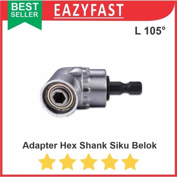 Jual Adapter Mata Bor Obeng Hex Shank Siku Belok L Angle Extension ...