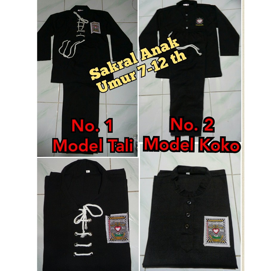 Jual BAJU SAKRAL SILAT PSHT ANAK ANAK LAKI LAKI PEREMPUAN SD PSHT ...