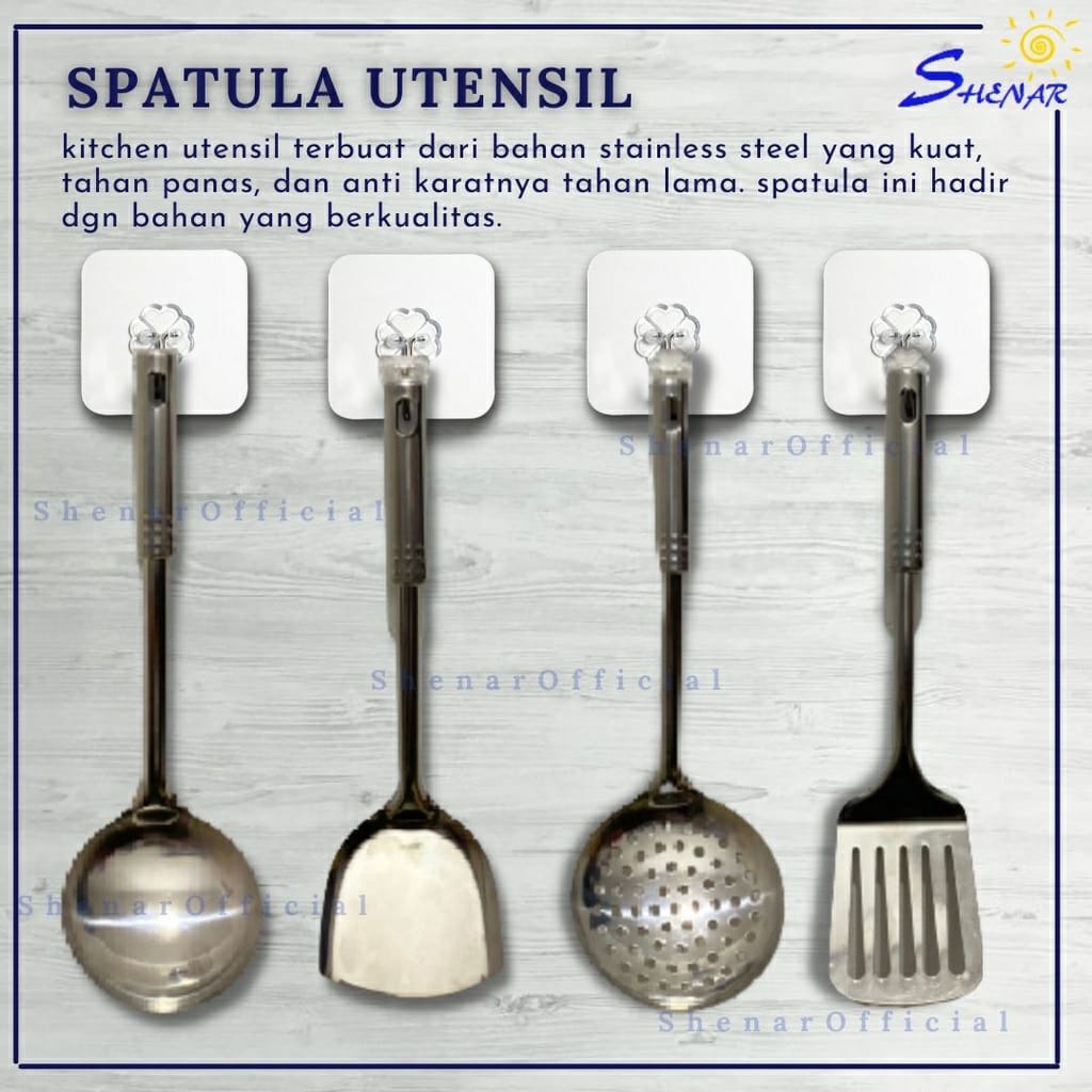 Jual Alat Masak / Spatula Set / Sendok Sop / Centong Sayur / Sutil ...
