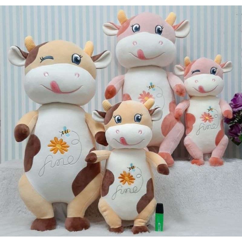 Jual Boneka guling sapi lucu ukuran 50cm Boneka Berkualitas SNI ...