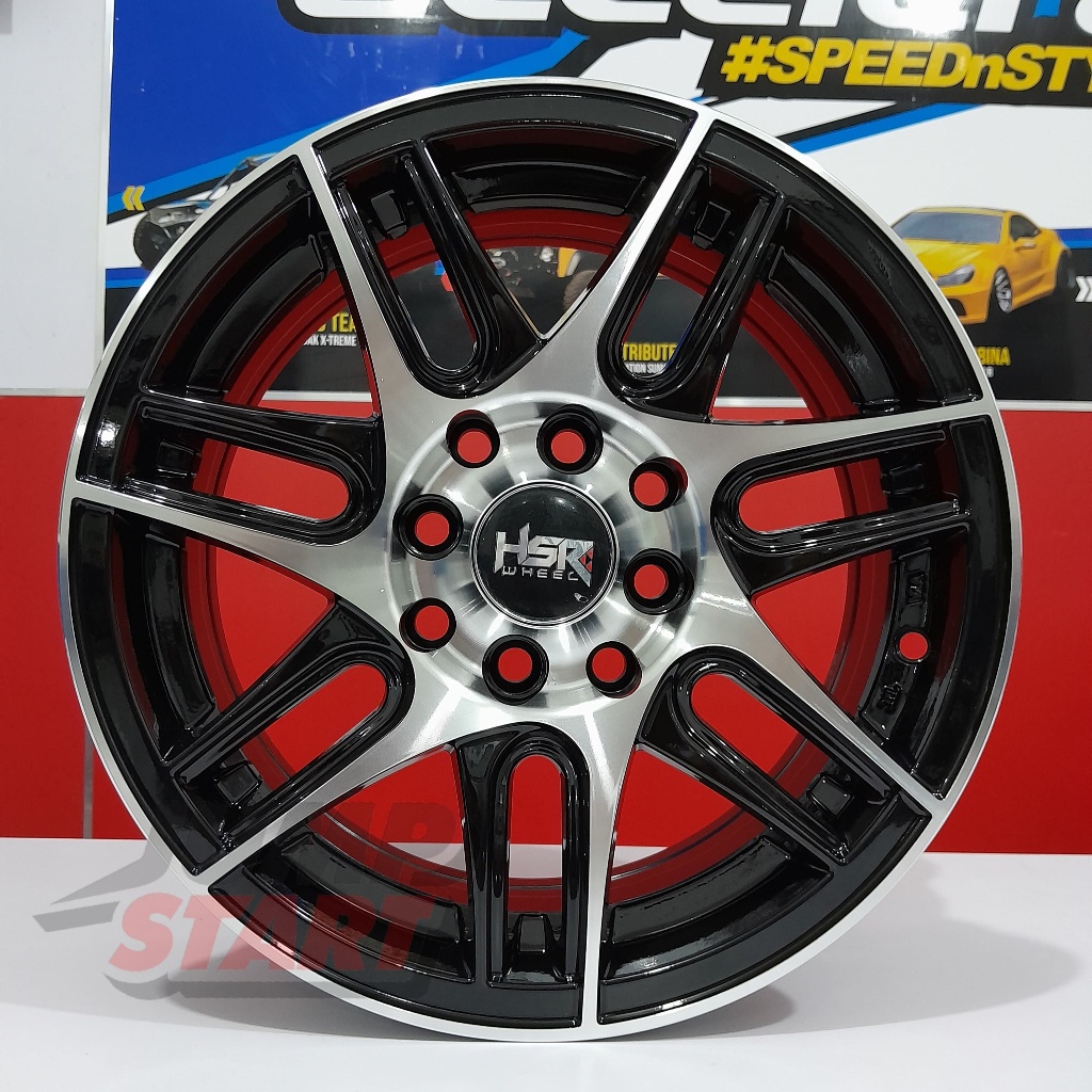 Jual Pelang pelek mobil racing murah ring14 hsr wheel brio calya vios jazz avanza lebar 6 warna ...