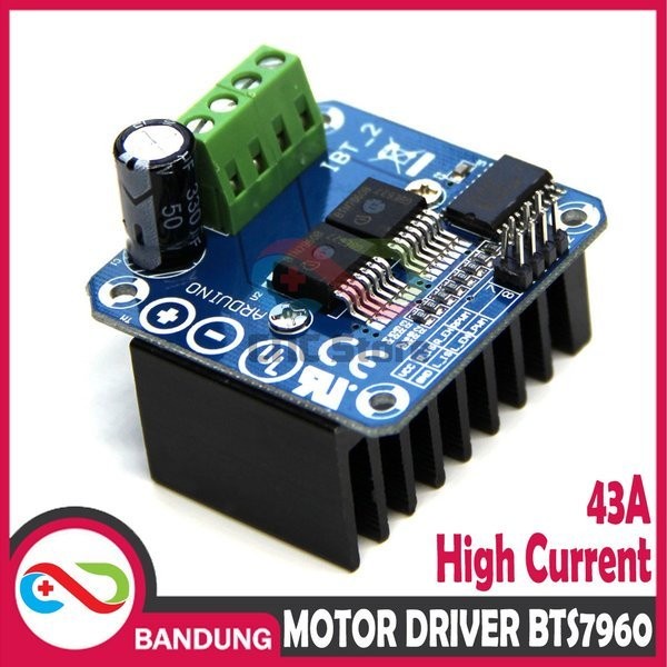 Jual MOTOR DRIVER BTS7960 BTS7960B 43A HIGH CURRENT MODUL | Shopee ...
