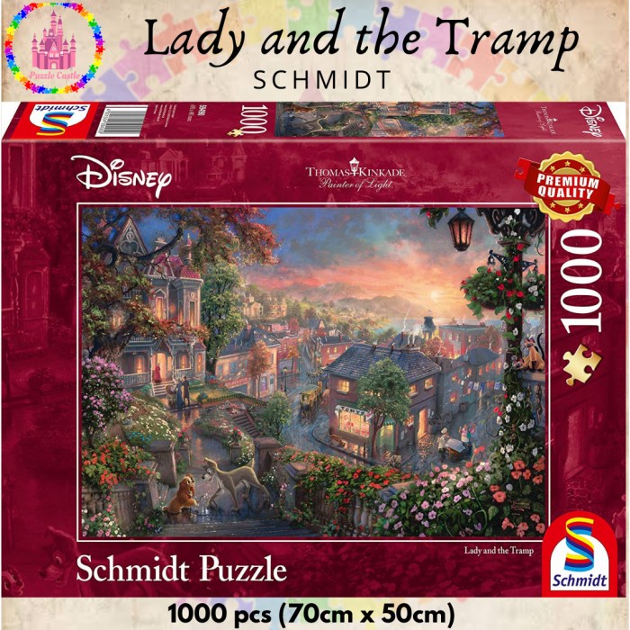 Jual Schmidt Disney Lady and the Tramp 1000 pcs Jigsaw Puzzle | Shopee ...