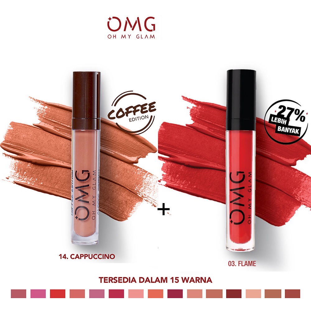 Jual PAKET OMBRE LIPS OMG | Lipcream OMG Ombre Coffee Edition| Ombre ...