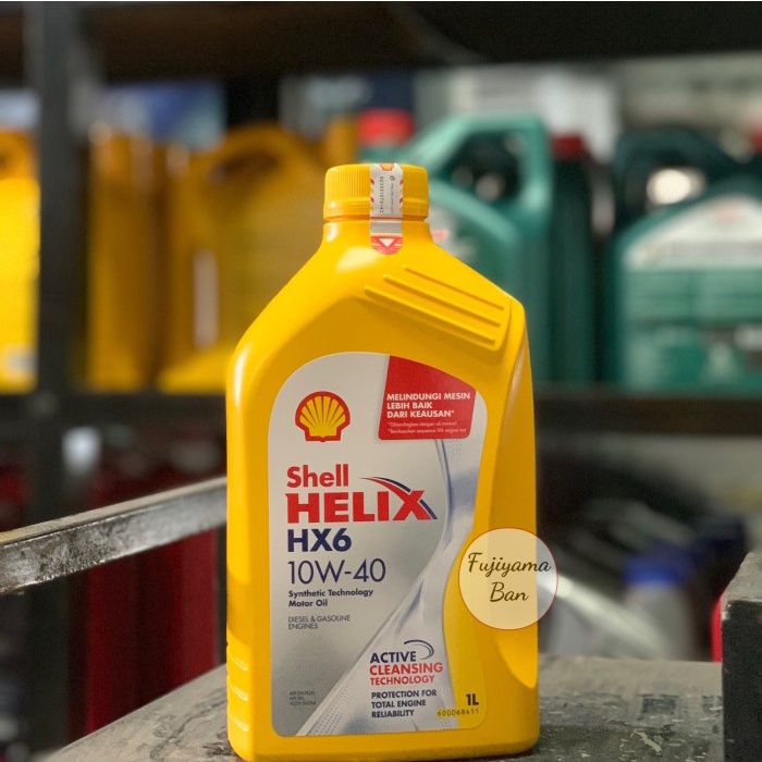 Jual Oli Mesin Shell Helix HX 6 10W 40 (1 Liter) (DIESEL) (GASOLINE ...