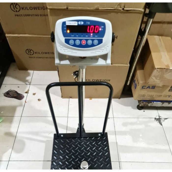 Jual Timbangan barang 200kg / timbangan duduk 200kg /timbangan beras ...