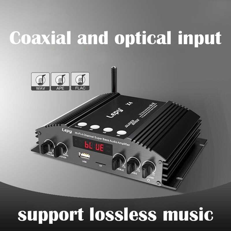 Jual Lepy Audio Amplifier Bluetooth USB TF HiFi Sound Booster with ...