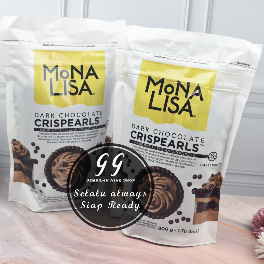 Jual Callebaut MONALISA CRISPEARLS DARK Chocolate 800 Gram Mona lisa ...