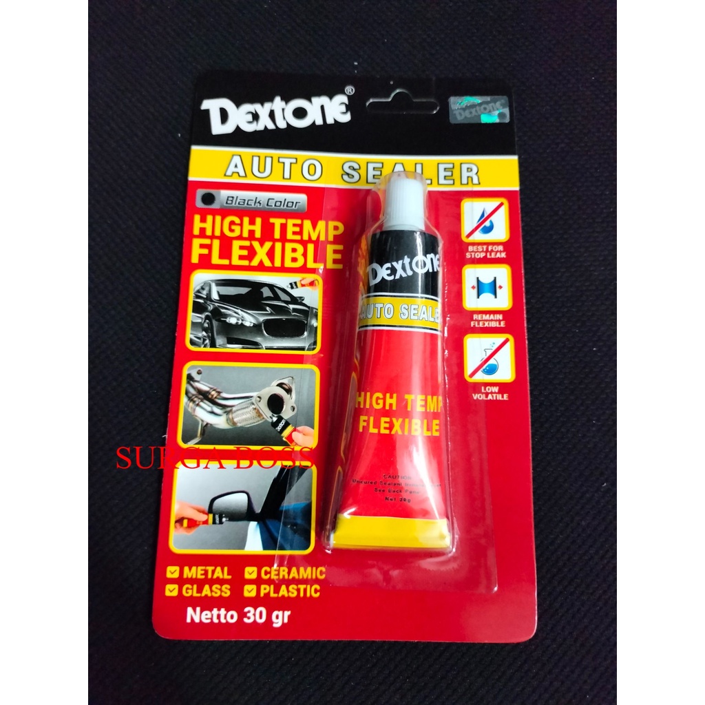 Jual lem merk Dextone auto Sealer 30gr ( hitam ) | Shopee Indonesia