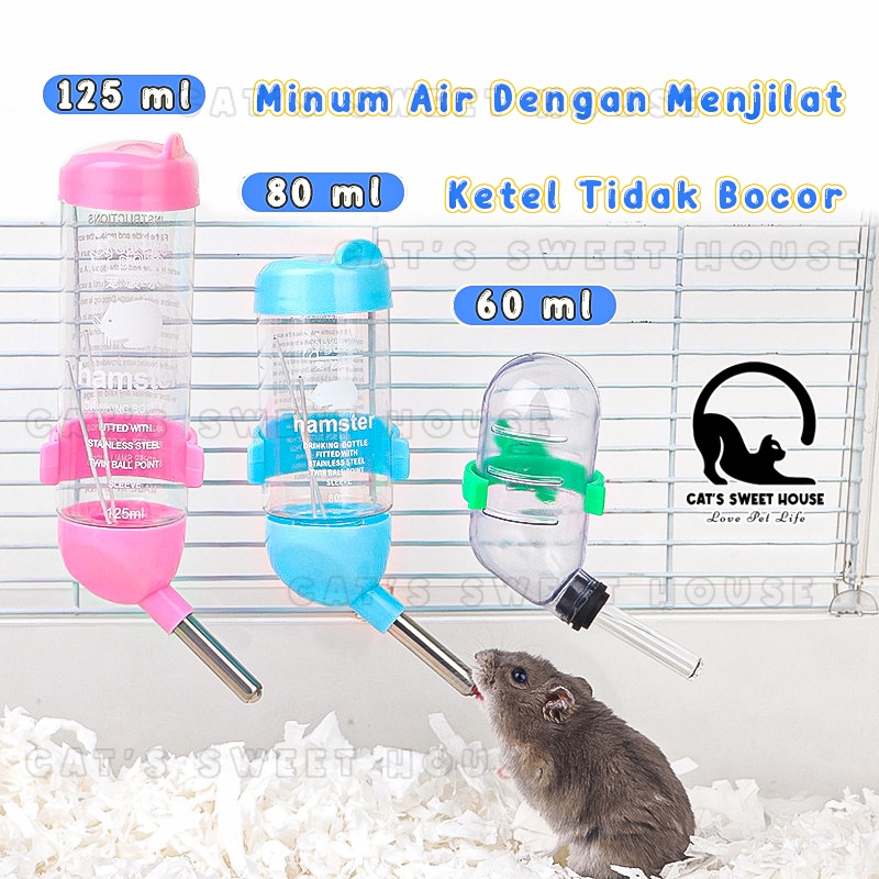 Jual Botol Minum Hamster 120ml 80ml Kelinci Marmut Tempat Minum ...