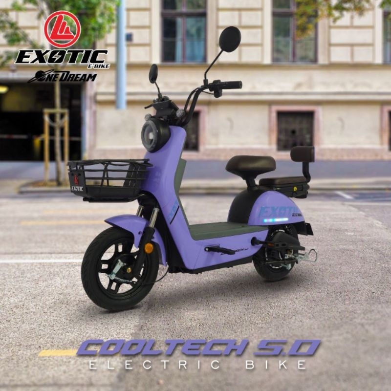 Jual SEPEDA LISTRIK EXOTIC COOLTECH 5.0 500 WATT 48V / 20 AH LCD ...