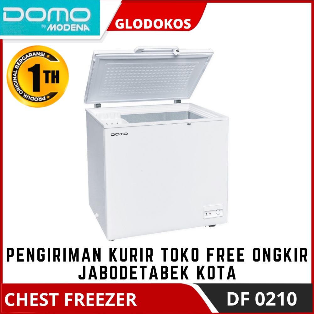 Jual CHEST FREEZER BOX DOMO BY MODENA DF-0210 W FREEZER 1 PINTU KAPASITAS 210 LITER DF 0210 W ...