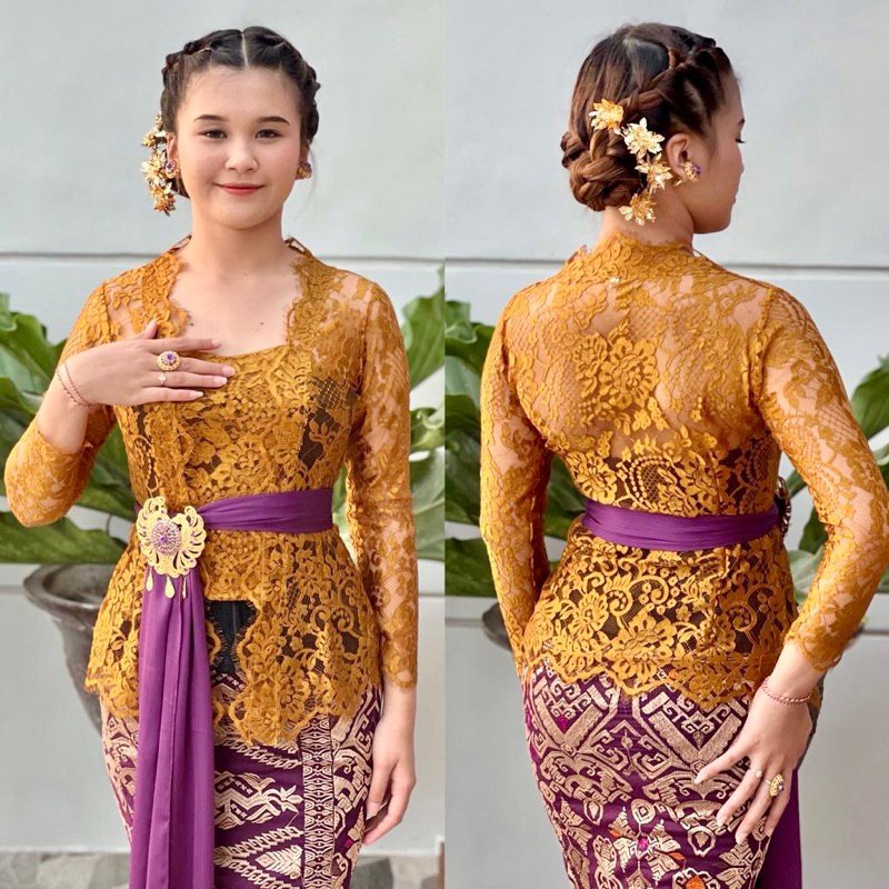 Jual Kebaya Jadi Metalic Glossy- Kebaya Bali Terbaru - Kebaya Brokat ...