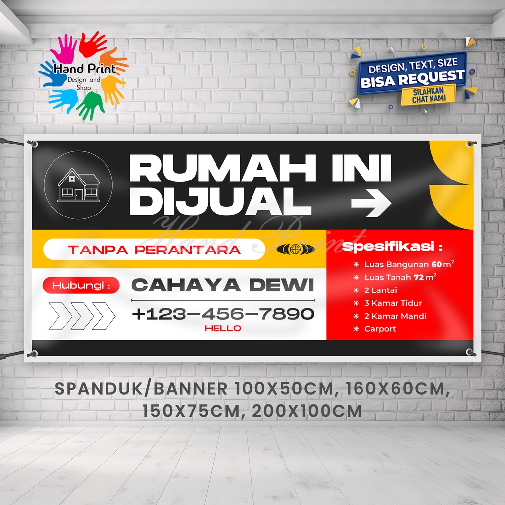 Jual Spanduk Banner MMT Promosi Jual Rumah Sewa Rumah Kontrakan ...