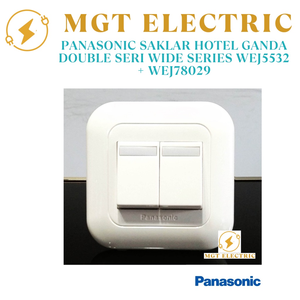 Jual PANASONIC SAKLAR HOTEL GANDA DOUBLE SERI Wide Series WEJ5532 ...