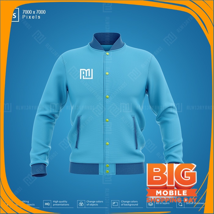 Jual JAKET MURAH VARSITY KEKINIAN/ MOCKUP JAKET VARSITY - RESOLUSI ...