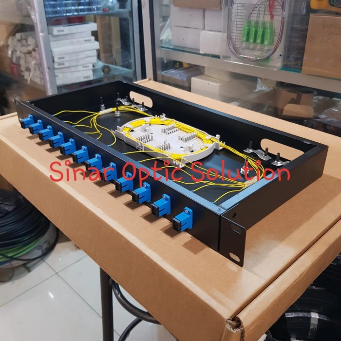Jual otb rack 12 core sc lengkap / singlemode | Shopee Indonesia