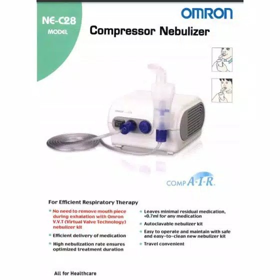Jual OMRON COMPRESSOR NEBULIZER NE-C28 NEBU OMRON GARANSI 2 TAHUN ...