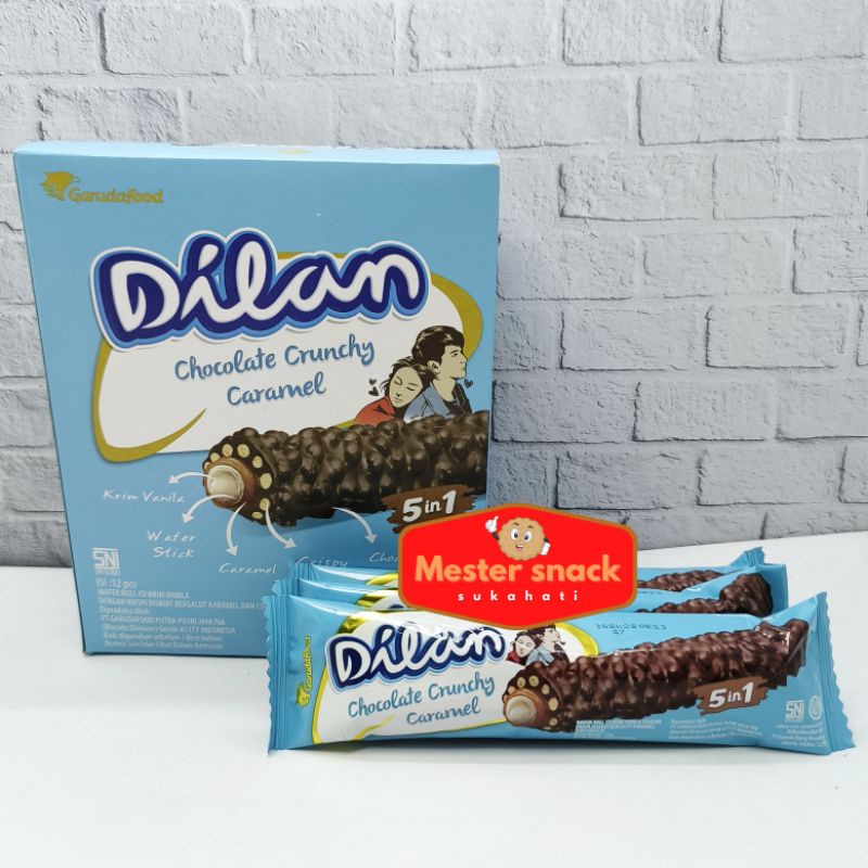 Jual Dilan Chocolate Crunchy Caramel (1 pack isi 12 pcs) | Shopee Indonesia