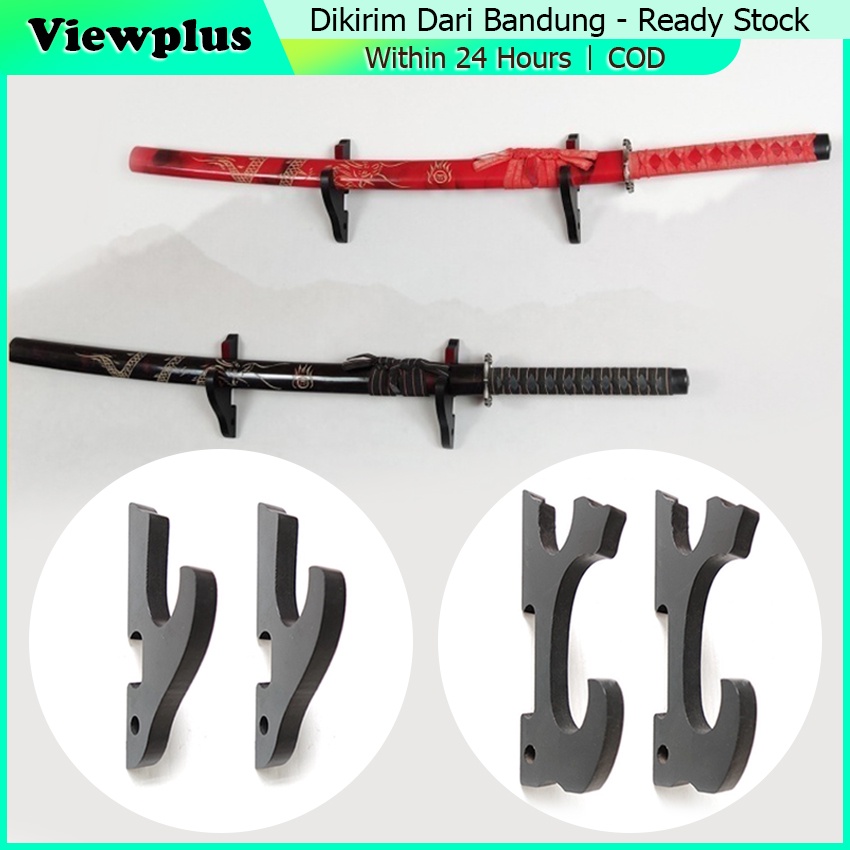 Jual Wall Holder Display Pedang 1/2 Susun Dinding Bracket Stand Pedang ...