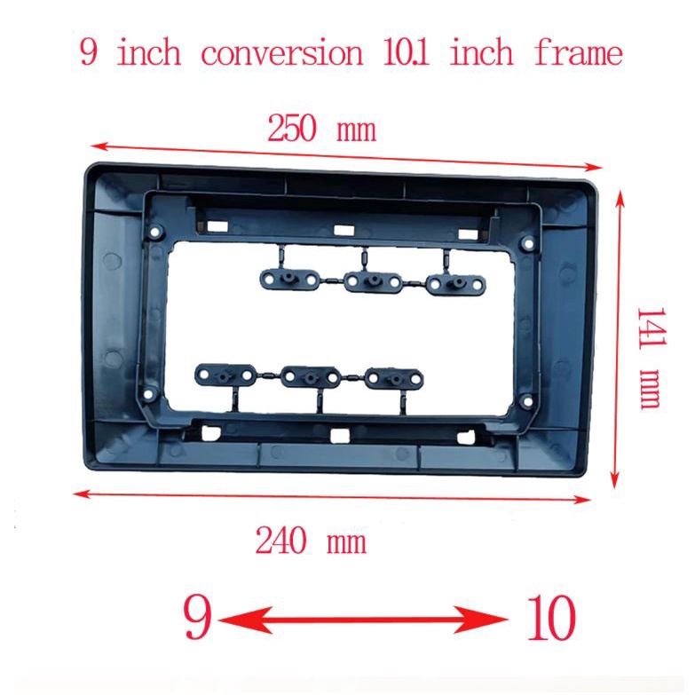 Jual Frame Universal Head Unit Android Adapter Converter 9 inch to 10 ...