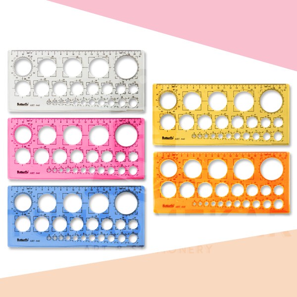 Jual Penggaris Mal Lingkaran Butterfly BT-840 | Shopee Indonesia