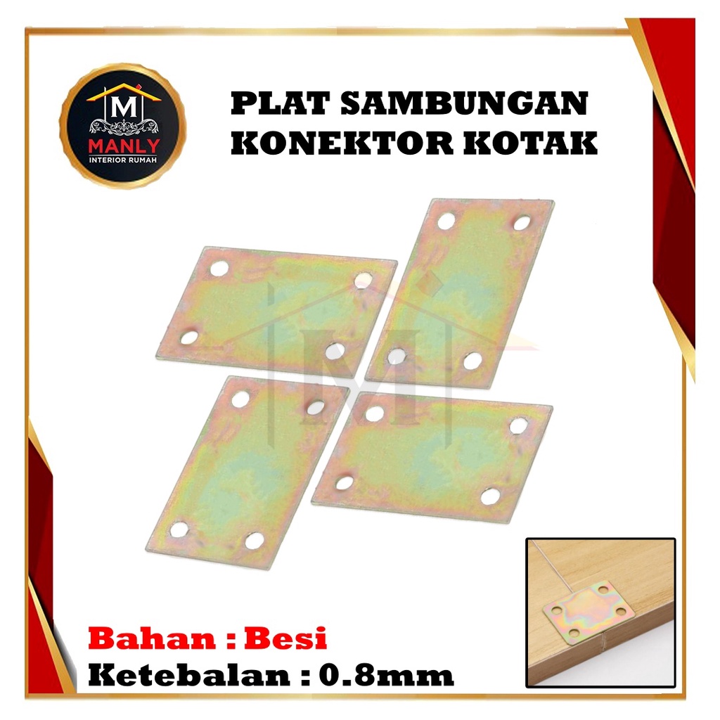 Jual Plat sambungan connector plat besi persegi plat lurus konektor ...