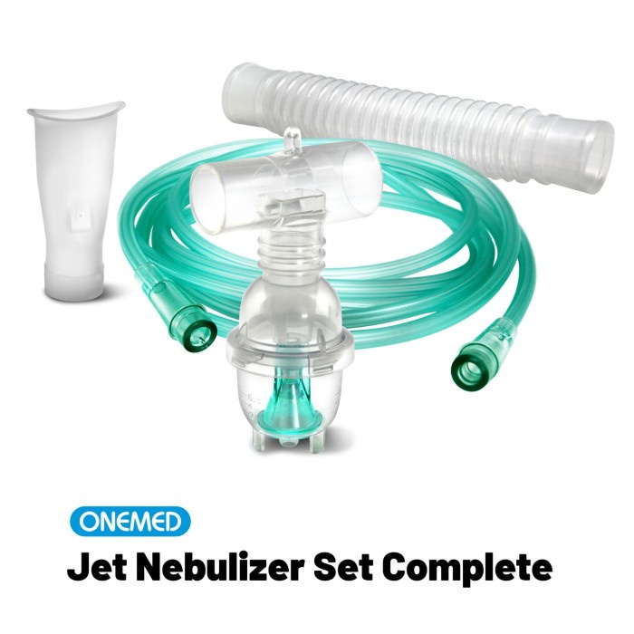 Jual Jet Nebulizer Set Complete Onemed Tubing Mulut SL | Shopee Indonesia