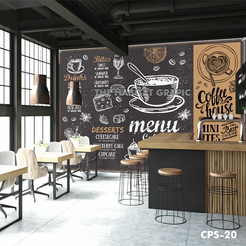 Jual Wallpaper Dinding 3D Custom Tema Black Coffee - Wallpaper dekorasi ...