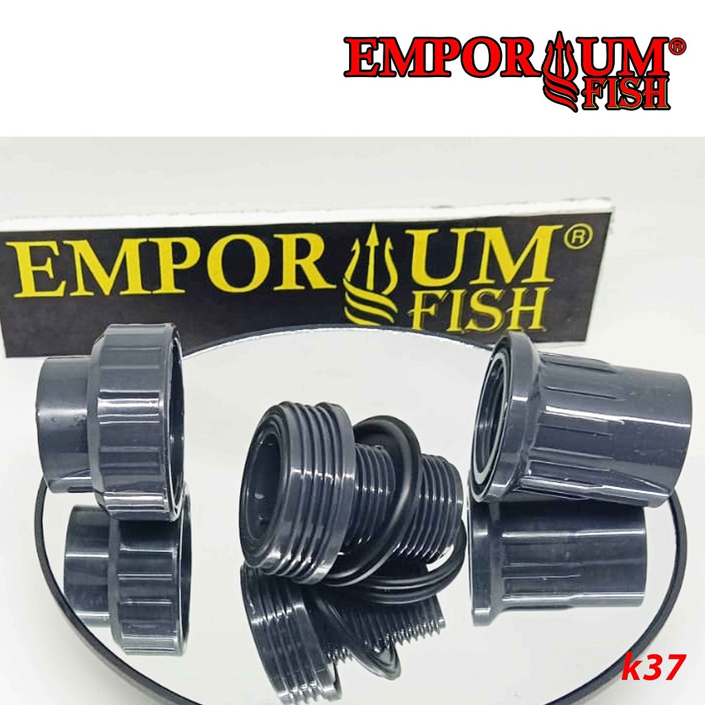 Jual TY Back nut k37 grey 32 mm bulkhead fitting vault ring | Shopee Indonesia