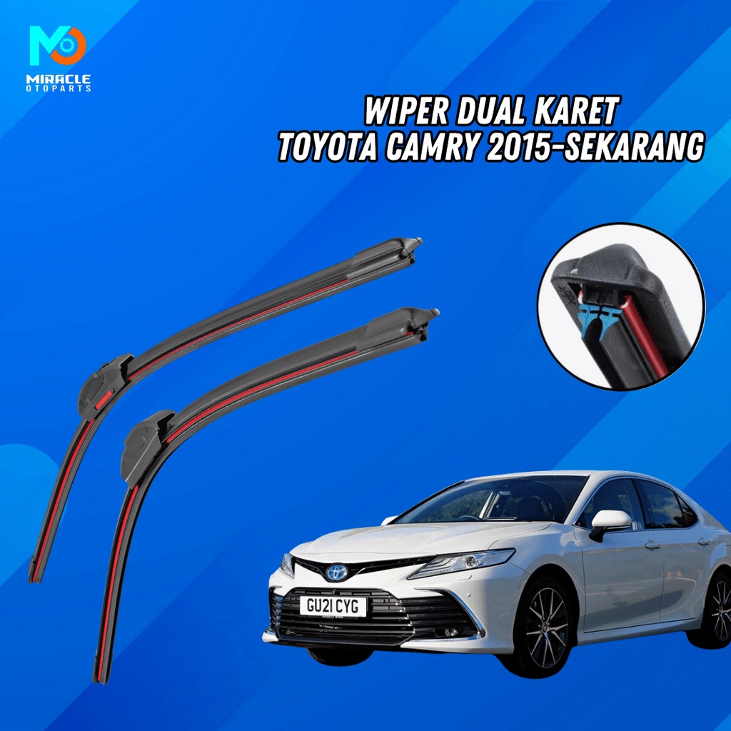 Jual Wiper Mobil Dual Karet Toyota Camry 2015 - Sekarang Frameless ...