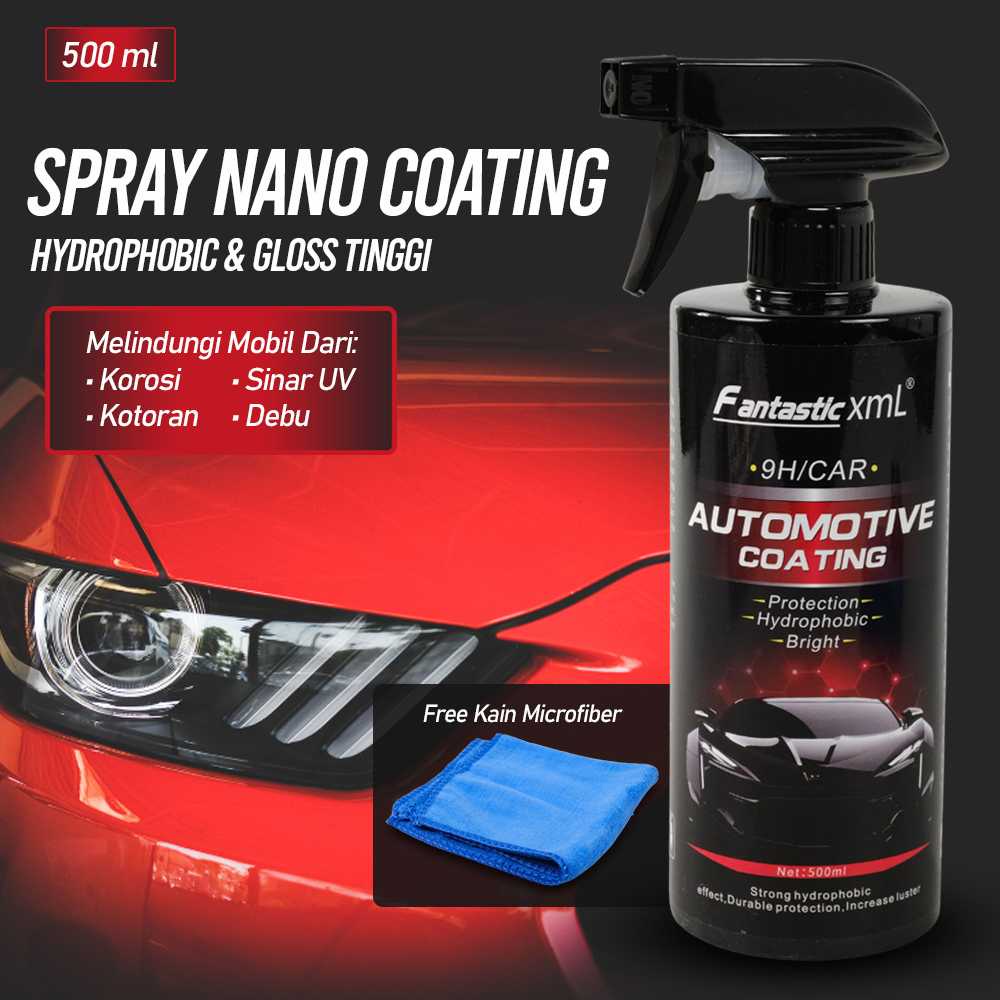 Jual Pengkilap Body Motor Dan Mobil Efek Daun Talas Semi Nano Coating/10 detik untuk menjadi ...