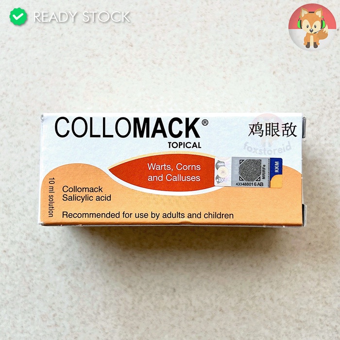 Jual COLLOMACK Topical Salicylic Acid Solution for Warts 10ml Impor ...