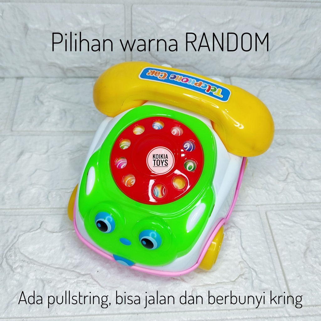 Jual Mainan anak telepon lucu berbunyi kring dan bisa berjalan ...