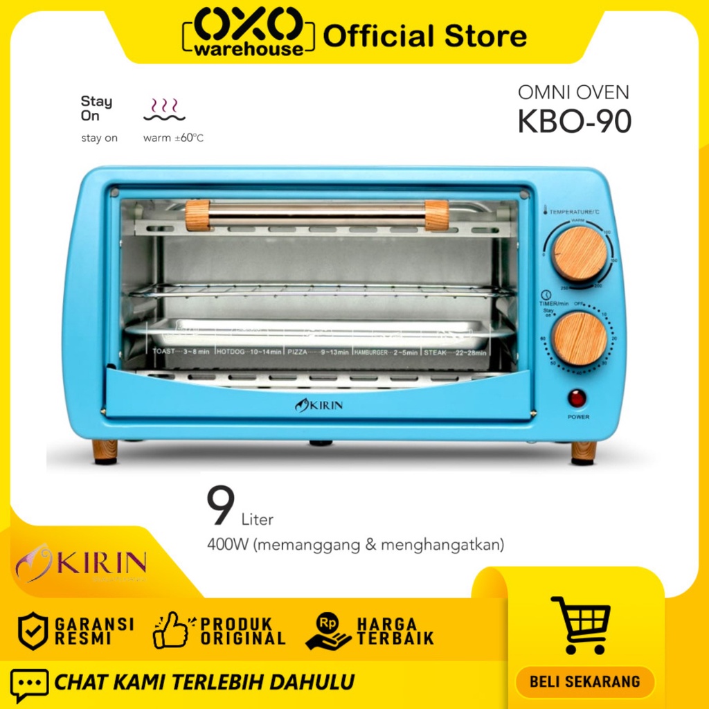 Jual KIRIN Oven Listrik 9 Liter KBO-90 Low Watt Garansi Resmi | Shopee Indonesia