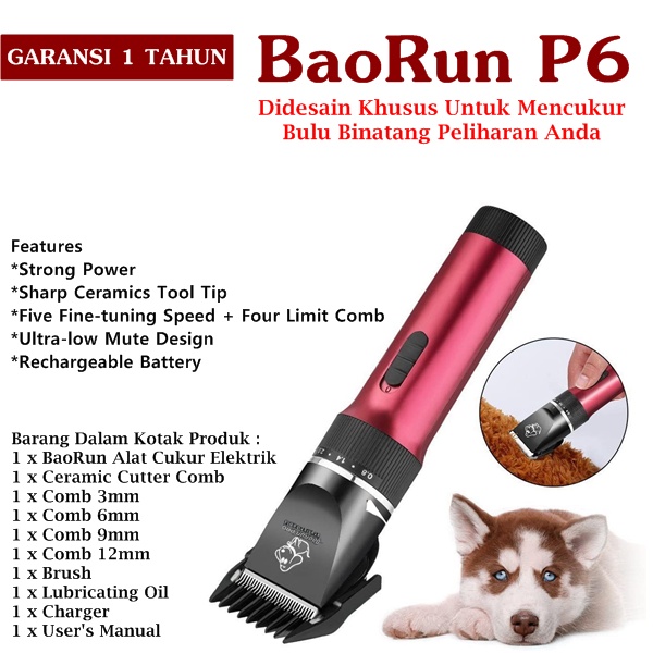 Jual Alat Cukur Bulu Domba Baorun p6 Mesin Cukur Hewan Peliharaan Anjing Kucing | Shopee Indonesia