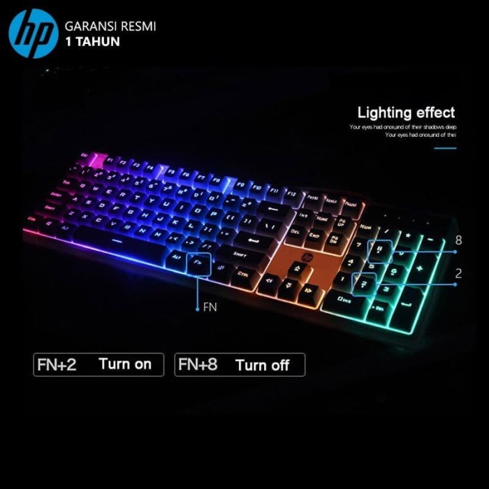 Jual HP K300 Wired Gaming Membrane Keyboard | Shopee Indonesia