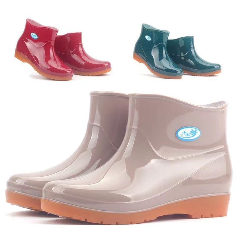 Jual Sepatu Boots Wanita PremiumTabung Pendek Tahan Air Non-slip Hangat ...