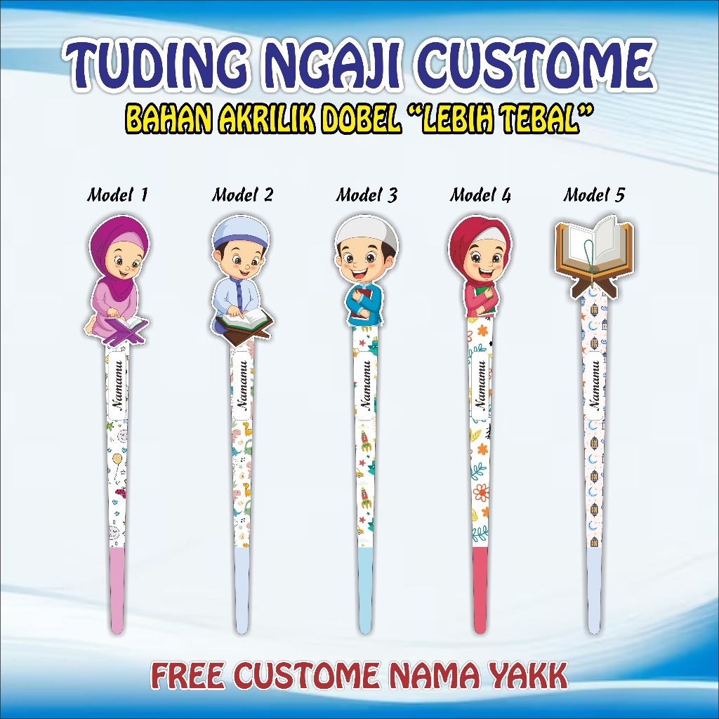Jual Tuding Ngaji/Kalam Mengaji CUSTOM Bahan Akrilik | Shopee Indonesia