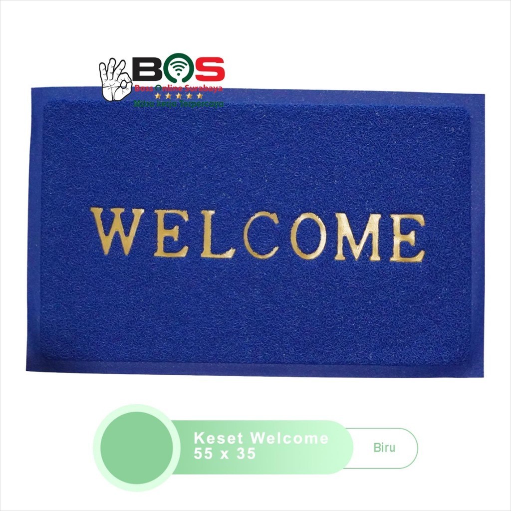 Jual Keset Welcome Warna Anti Slip Keset Karet Plastik Mie Ukuran 55 x ...