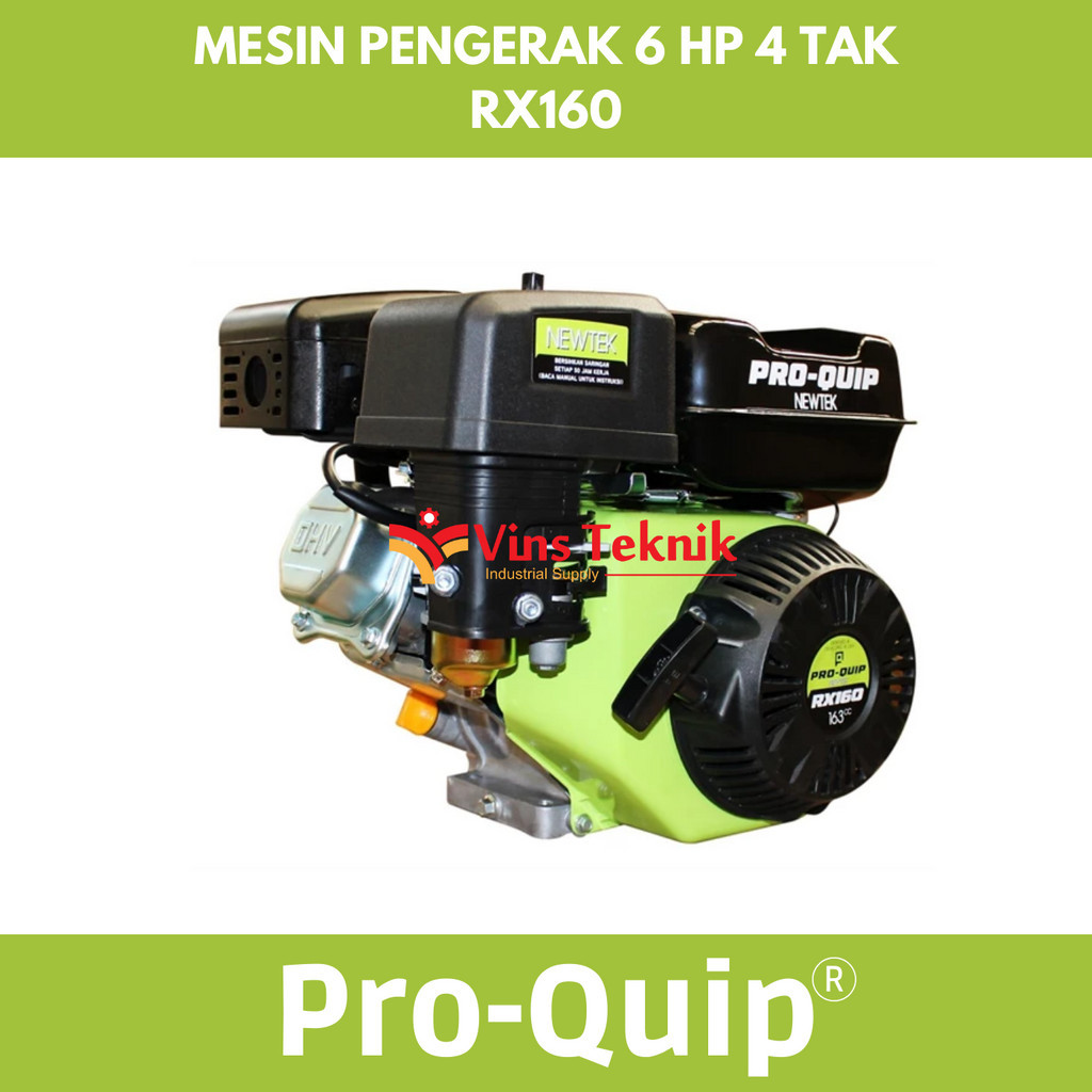 Jual Mesin Penggerak Gasoline PROQUIP RX160 Engine Bensin 6.0HP RX 160 ...