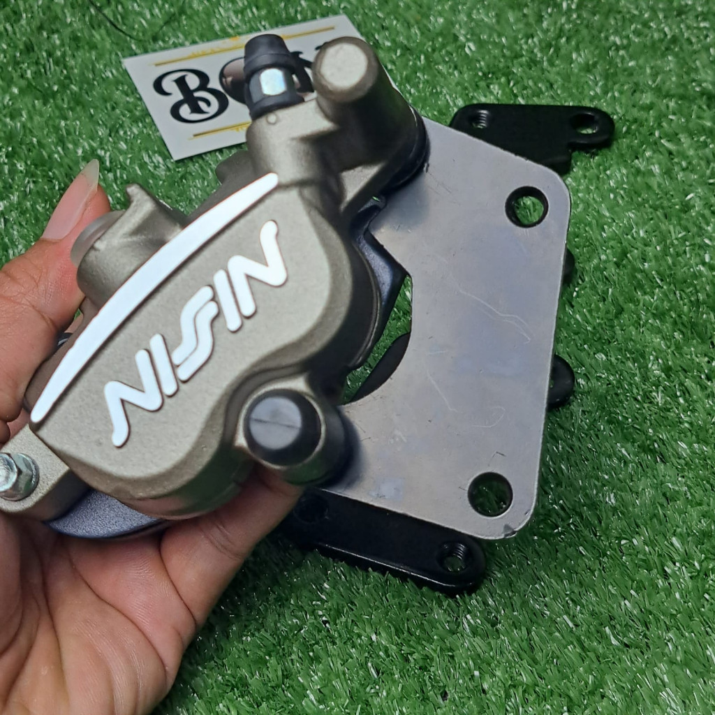 Jual breket Kaliper Nissin samurai 2 piston braket pangkon kaliper kanan Shok Ninja RR R disk ...