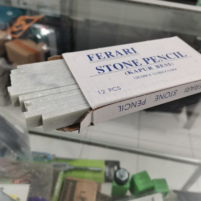 Jual Kapur besi ferrari stone pencil pensil tukang | Shopee Indonesia