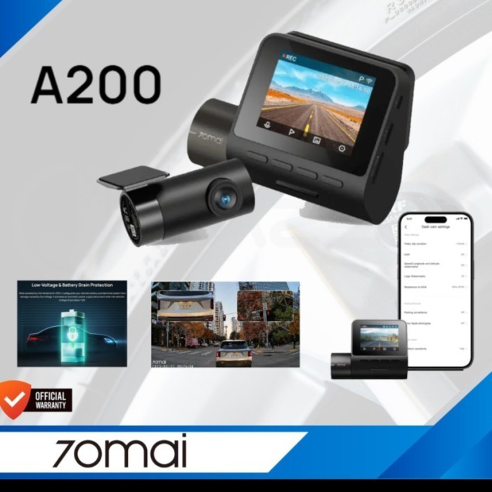 Jual 70MAI Dash Cam Pro Plus A200 1080P Full HD Car DVR Mobil Kamera ...