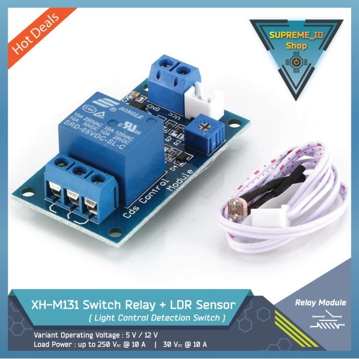 Jual XH-M131 Automatic Light Detection LDR Switch Relay Sensor Lampu ...
